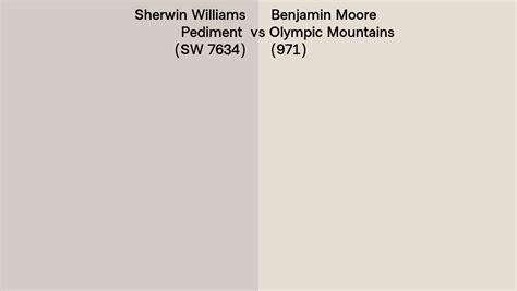 Sherwin Williams Pediment Sw 7634 Vs Benjamin Moore Olympic Mountains
