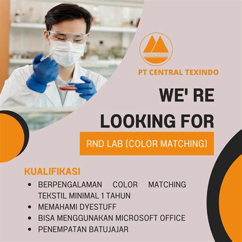 PT Central Texindo STAFF RND LAB COLOR MATCHING UICM
