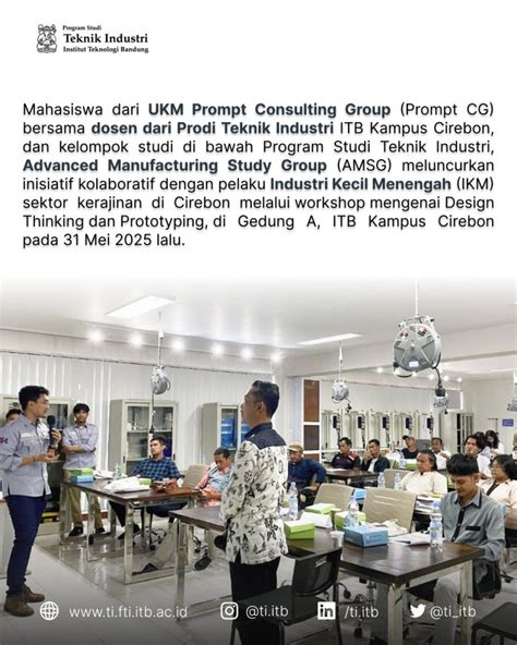 Workshop Design Thinking Dan Prototyping Program Sarjana Teknik Industri