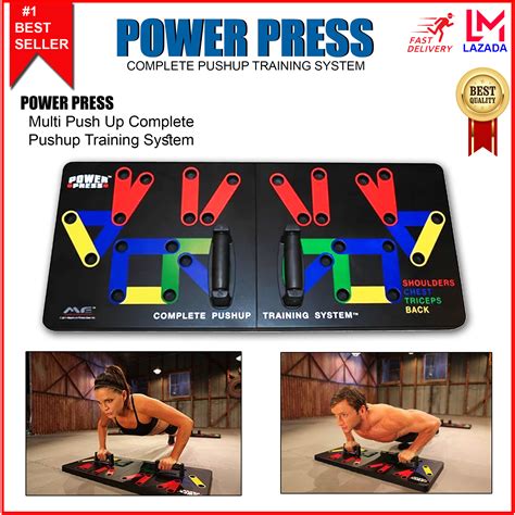 Power Press Push Up Board Multifunction I Shaped Home Fitness Equipment