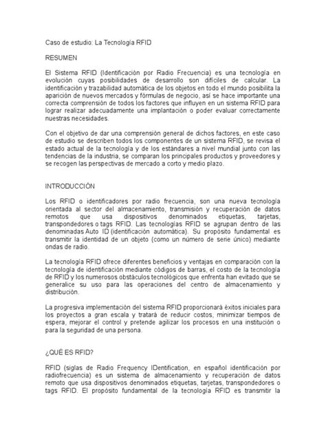Qué Es Y Cómo Funciona La Tecnología Rfid Pdf 40 Off