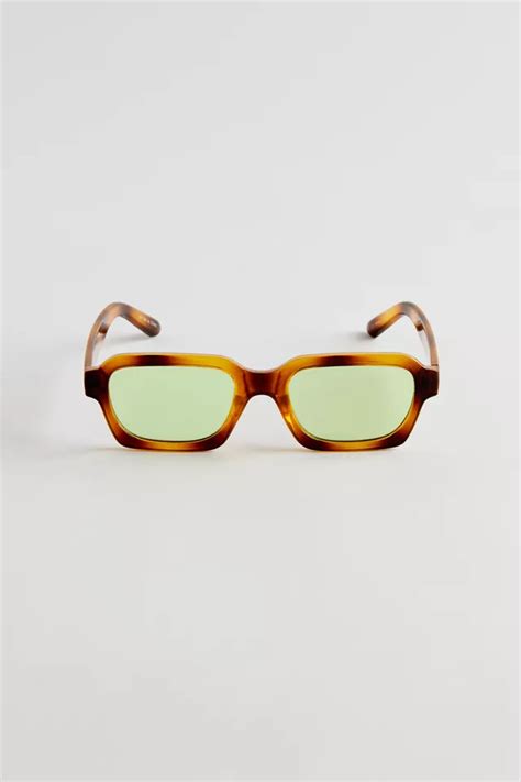 Pascal Plastic Rectangle Sunglasses Urban Outfitters