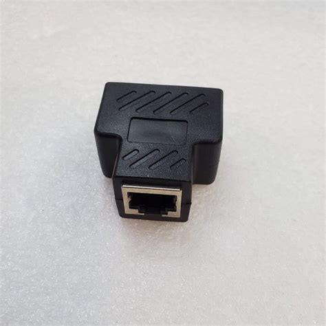 One RJ Female Input To RJ Female Output RJ Splitter Ethernet LAN Connector Extender