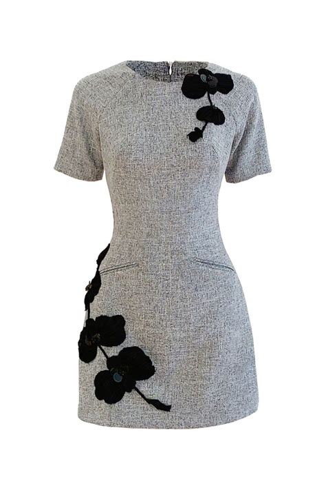 Gray A Line Floral Embrace Midi Dress Do Long Cult Mia I 2024
