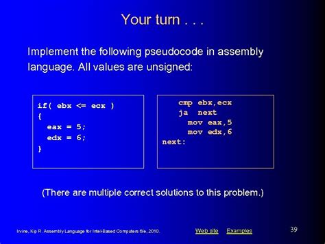 Assembly Language For Intel Based Computers 6 Th Edition