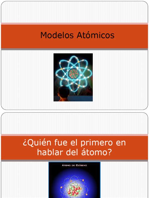 Modelos Atómicos Pdf Átomos Núcleo Atómico