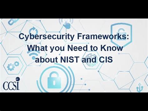 Cybersecurity Frameworks What You Need To Know About NIST And CIS YouTube