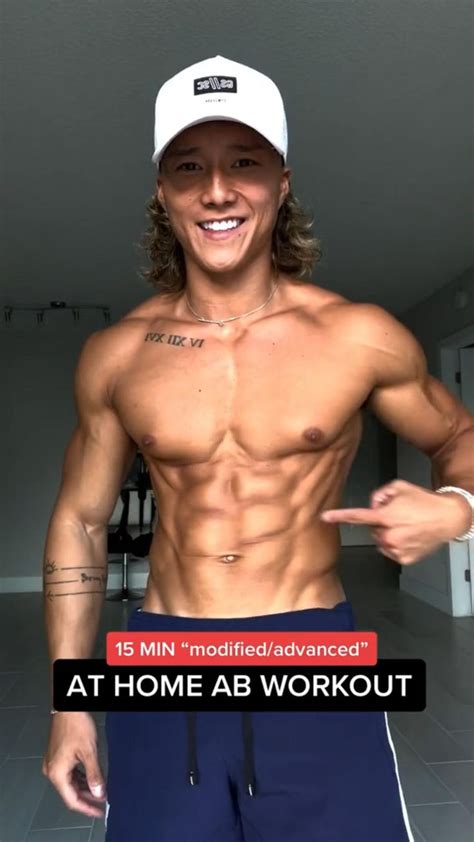 15 Minute Modified And Advanced At Home Ab Workout Abs Workout