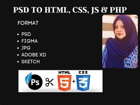 Do Conversion From Psd To Html Css Js And Php By Mashal Fiverr