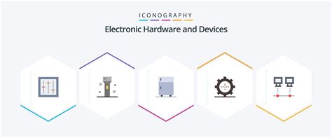 Devices Flat Icon Pack Including Set Devices Products Freeze Electronic Vector