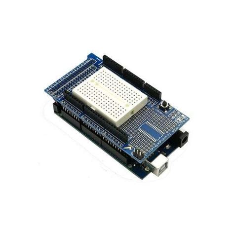 protoshield para arduino mega con breadboard bricogeek
