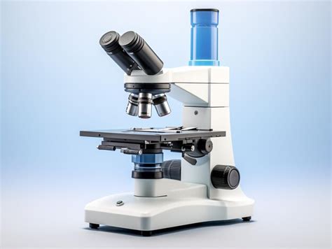 A White And Black Microscope Premium Ai Generated Image