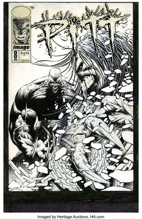 Dale Keown Pitt 8 Cover Original Art Image 1992 Original Lot