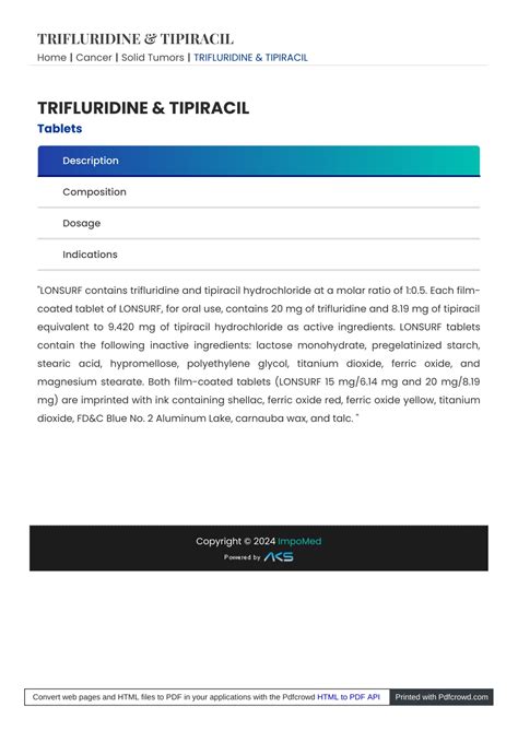 Ppt What Is The Recommended Dosage Of Trifluridine Tipiracil