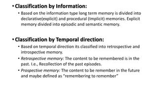 Memory Psychology Pptx