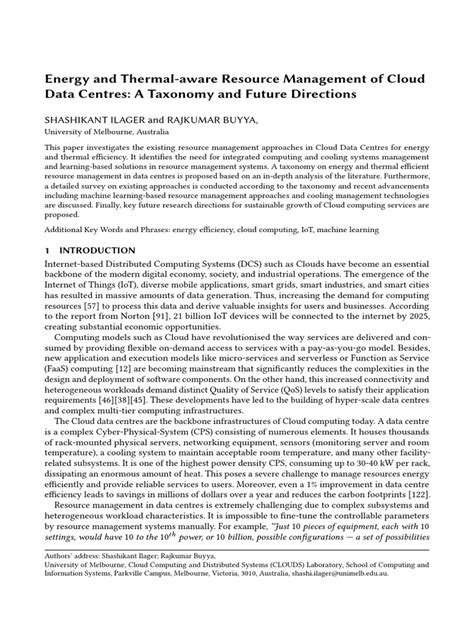 Enerfy And Thermal Aware อาจจะเกี่ยว Pdf