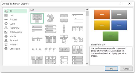 Insert Smartart Graphic In Excel