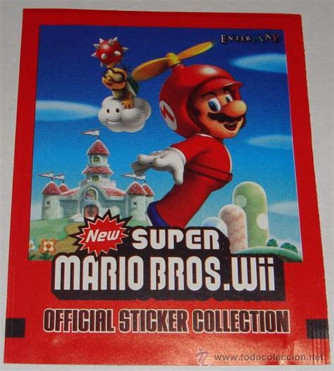 Super Mario Bros Wii Sobre Cromos Panini Va Vendido En Venta