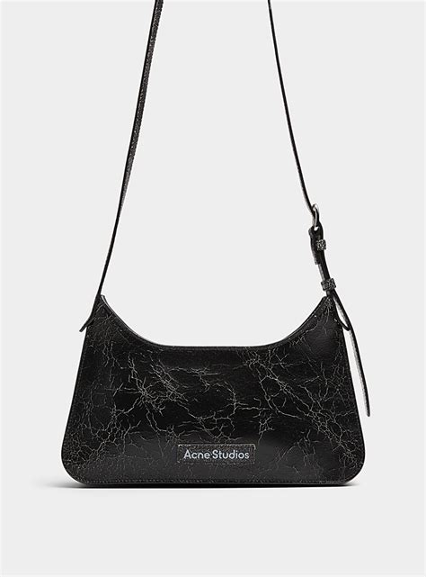 Platt Crinkle Effect Baguette Bag Acne Studios Shop Womens
