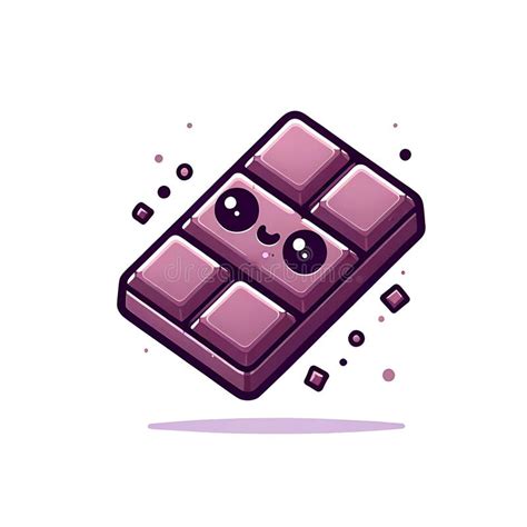A Cute Cartoon Chocolate Bar Character Featuring A Delightful And Happy