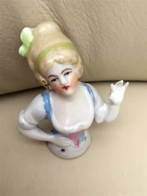 Vintage Porcelain Pin Cushion Half Doll £1100 Picclick Uk