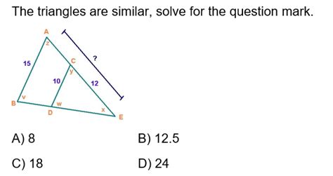 Triangles Class 10 Mcq Test 100601