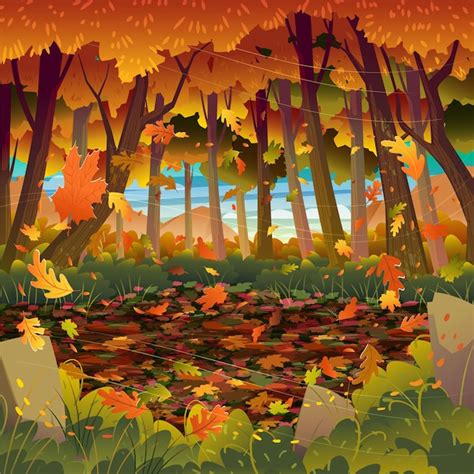 Premium Vector Autumn Forest