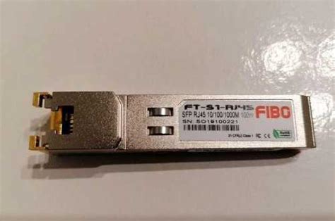 Модуль sfp rj45 Fibo ft-s1-rj45 | Festima.Ru - Мониторинг объявлений