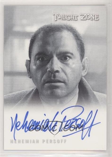 2019 Rittenhouse The Twilight Zone Rod Serling Edition Autographs A 150 Nehemiah Persoff
