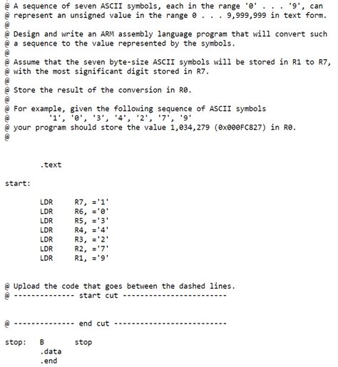 A Sequence Of Seven ASCII Symbols Each In The Range Chegg Com