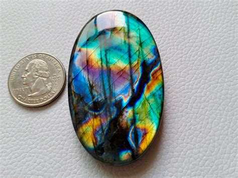 Big Beautiful Unique Rare Multi Fire Labradorite Gemstone Handmade