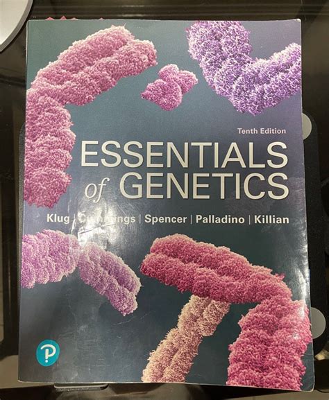 Essentials Of Genetics 10th Edition By Klug Cunnings Spencer