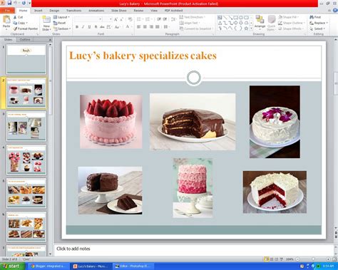 Integrated Applications Portfolio Lucy S Bakery Powerpoint