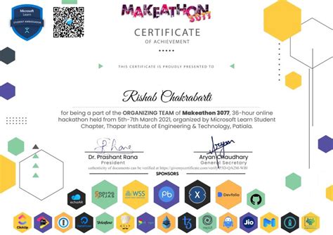 Rishab Chakrabarti On Linkedin Mlscthapar Mlsc Jio Codingninjas