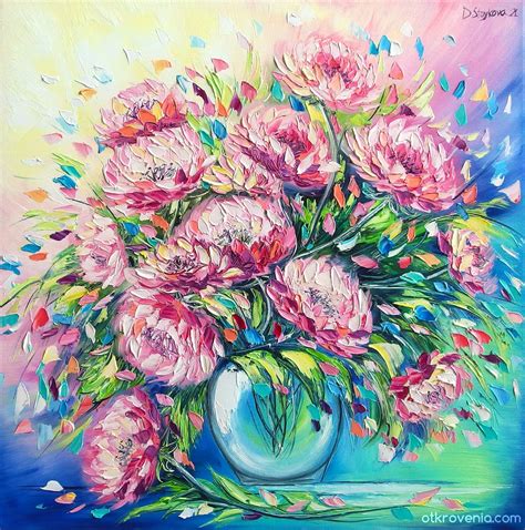 Подарък за 8 март картина Пролет картина Живопис Маслени бои от Danielastoykova Даниела