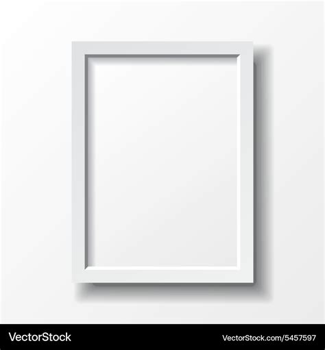 White Vertical Frame Royalty Free Vector Image