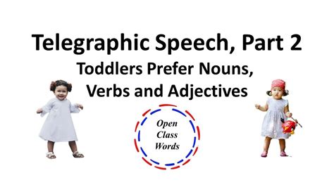 Telegraphic Speech Part 2 2023 Youtube