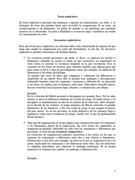 Texto Explicativo Pdf Palabra Analogía