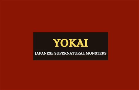 What Are The Japanese Yokai Spirits Symbol Sage