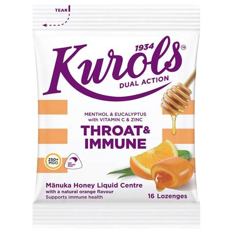 Kurols Dual Action Throat And Immune Lozenges Shop At Crazy Candies