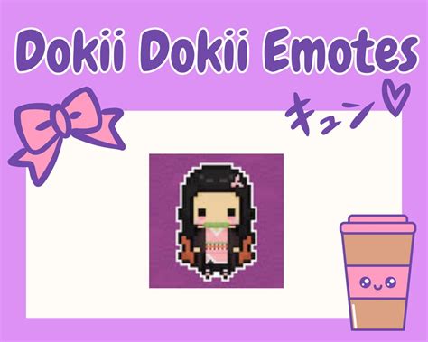 Kawaii Nezuko Bounce Animated Demon Slayer Anime  Emote Etsy
