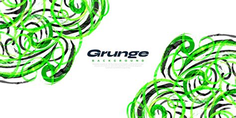 하프톤 효과가 있는 검은색과 녹색 브러시 배경 그런지 스타일의 스포츠 배경 디자인을 위한 스크래치 및 질감 요소 0명에 대한 스톡 벡터 아트 및 기타 이미지 Istock