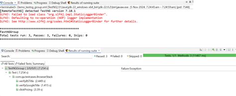 TestNG Groups BrowserStack