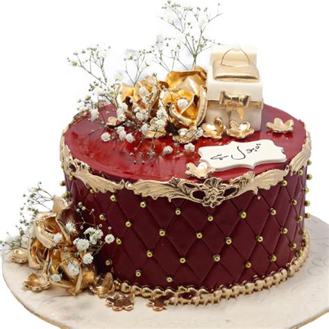 Red And Golden Qabool Hai Cake Magnum Cakes Best Customize Designer