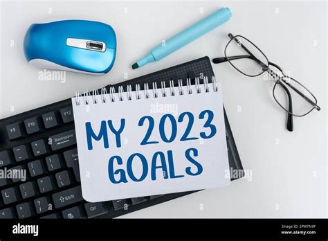 Conceptual Caption My 2023 Goals Business Approach Setting Up Personal