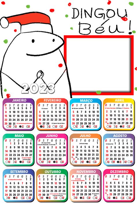 Calendário 2023 Bentô Papai Noel Png Imagem Legal