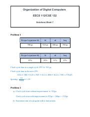 Sol Week7 Pdf Organization Of Digital Computers EECS 112 CSE 132