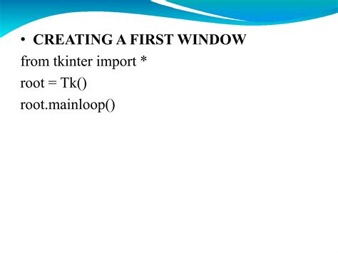 Python Tkinter Gui Part 1ppt