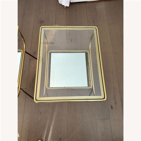 West Elm Gold Metal Side Tables Aptdeco