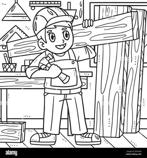 Dibujos De Carpintero Para Colorear Vsun